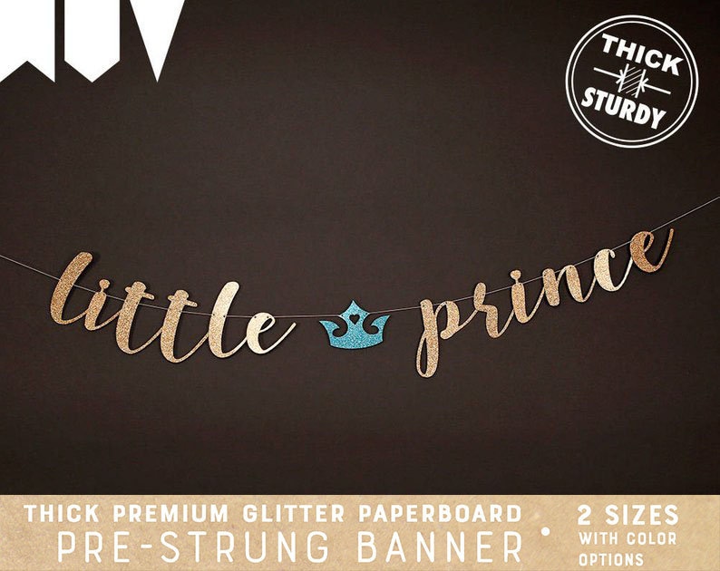 Little Prince Banner Fairy Tale Baby Shower Prince Baby - Etsy