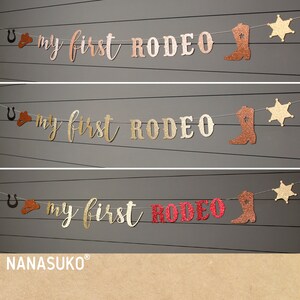 My First RODEO Banner, Rodeo Birthday Banner, Western Theme Party ...
