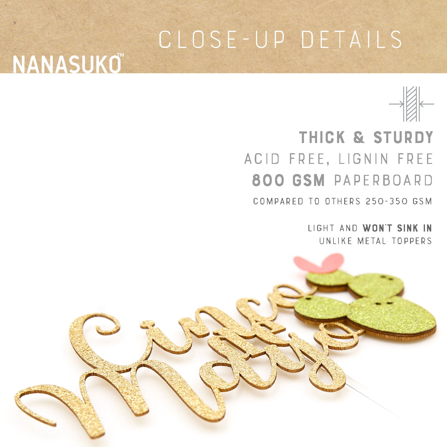 Cinco De Mayo Cake Topper Cactus Cake Topper Glitter Party | Etsy