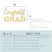Congrats Grad Backdrop Sign, Graduation Party Decor, Class of 2024 ...