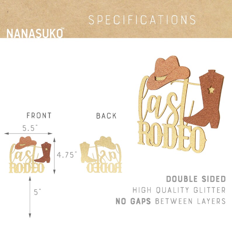 Last Rodeo Cake Topper Western Theme Bachelorette Cake | Etsy