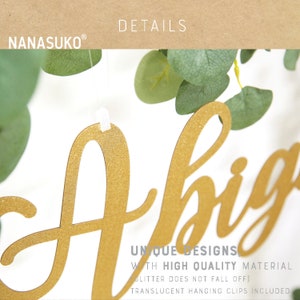 Personalized Hanging Name Sign, Hang From Any Archway or Frame ...