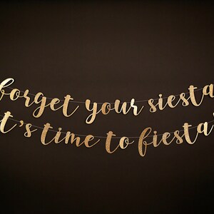 Forget Your Siesta It's Time to Fiesta Banner With Cactus, Cactus Theme ...