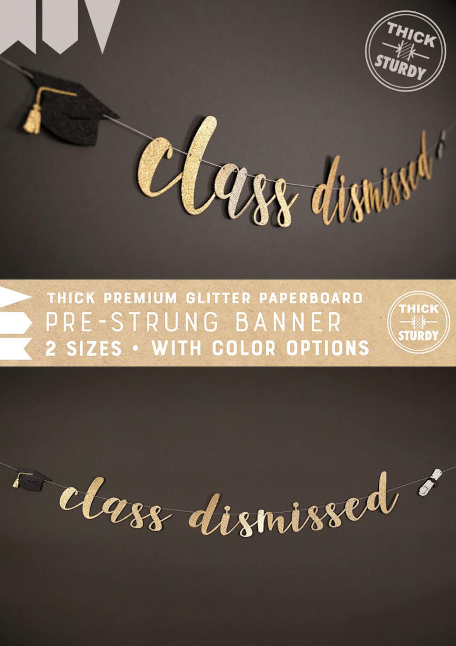 Graduation Banner Class Dismissed Banner Graduation Party - Etsy