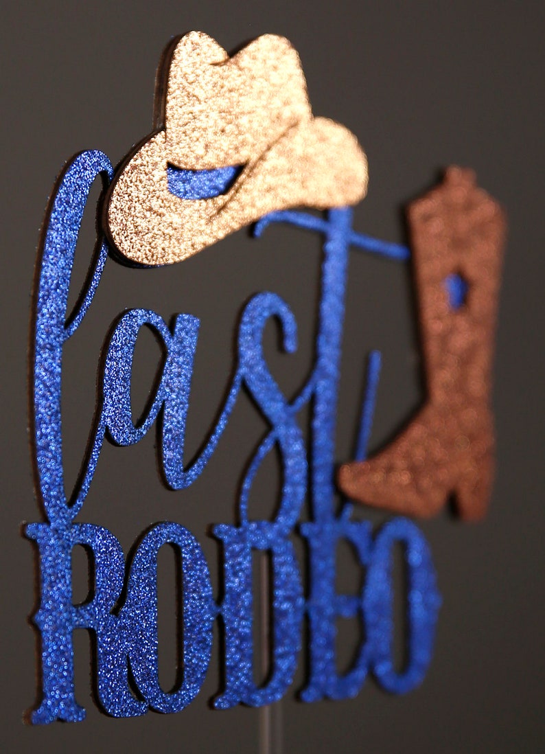 Last rodeo cake topper western theme bachelorette cake | Etsy