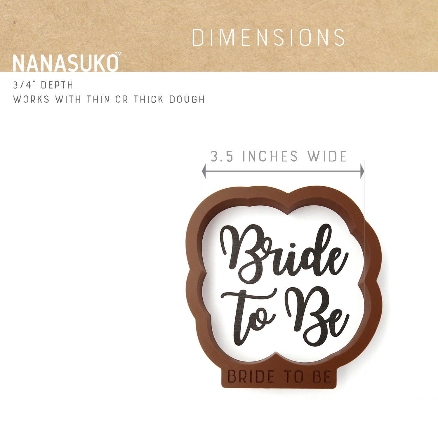 Bride to Be Cookie Cutter Cookie Stamp or Stencil Cursive - Etsy