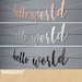 Hello World Banner, Baby Shower Banner, Gold Glitter Party Decorations ...