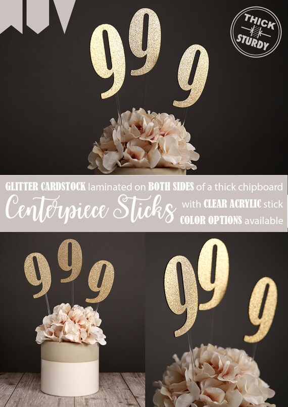 9 Centerpiece Sticks Ninth Birthday Centerpiece Sticks Nine - Etsy