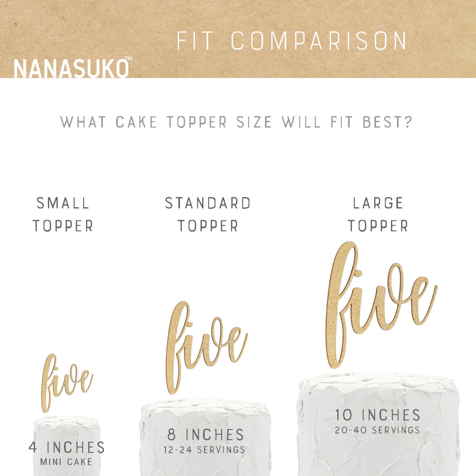 Five Cake Topper 5th Birthday Cake Topper Gold Glitter Party | Etsy