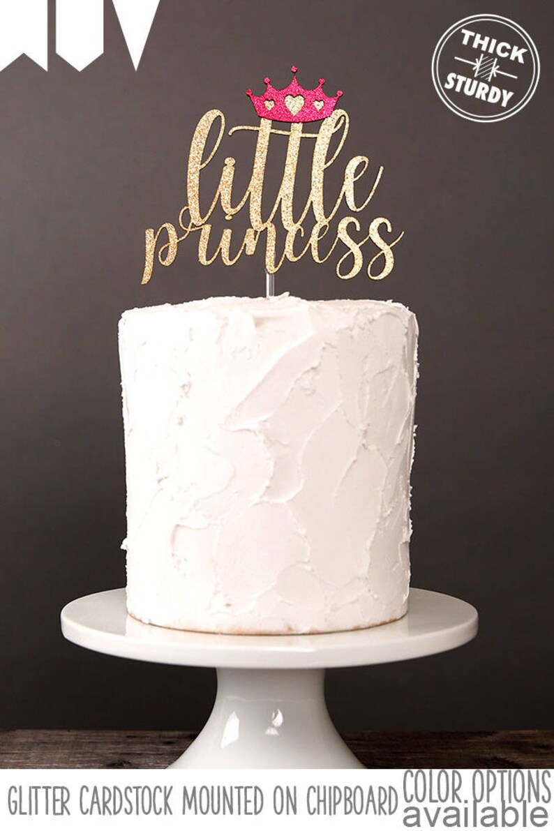 Little princess cake topper baby shower cake topper princess | Etsy