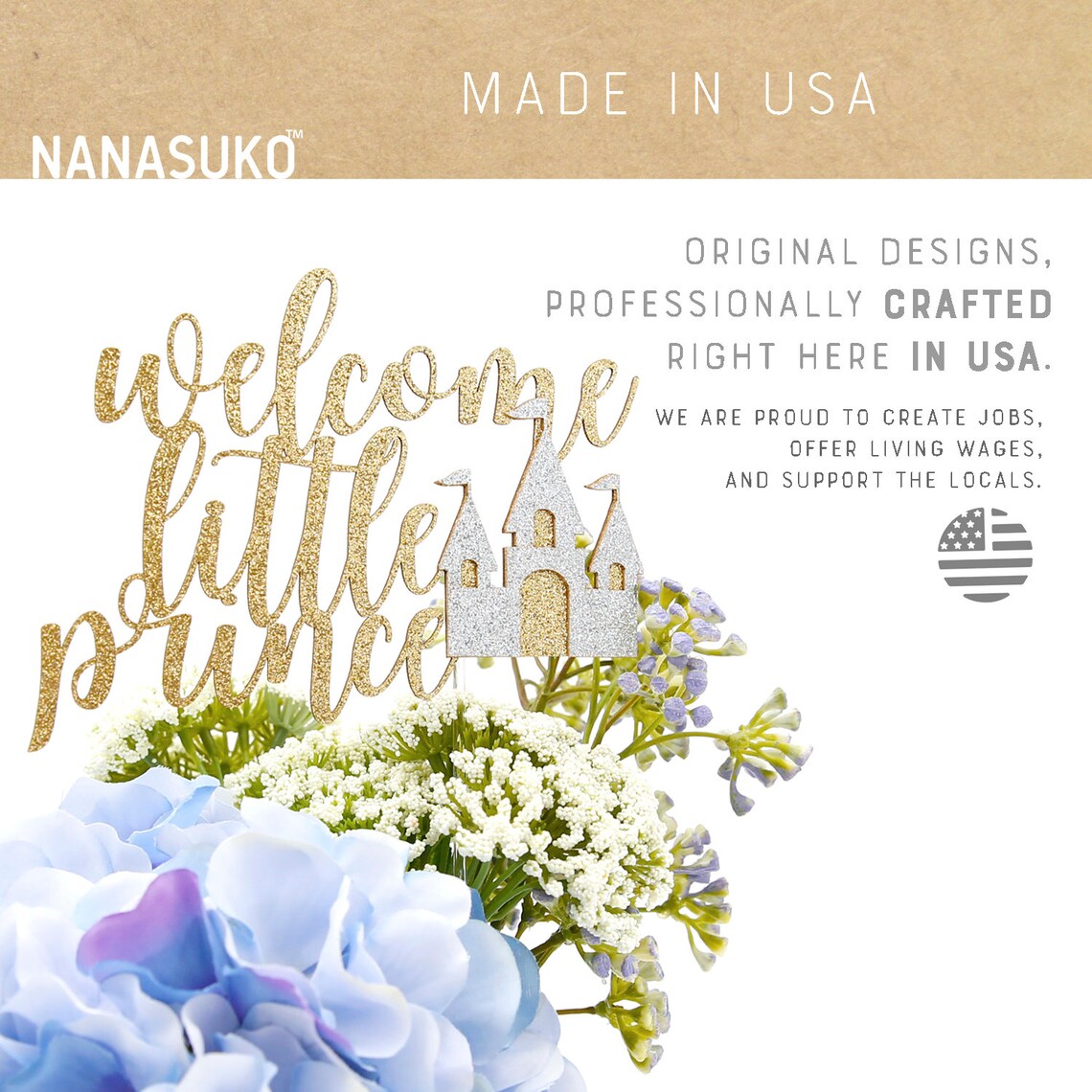 Welcome Little Prince Cake Topperbaby Shower Cake Topper | Etsy