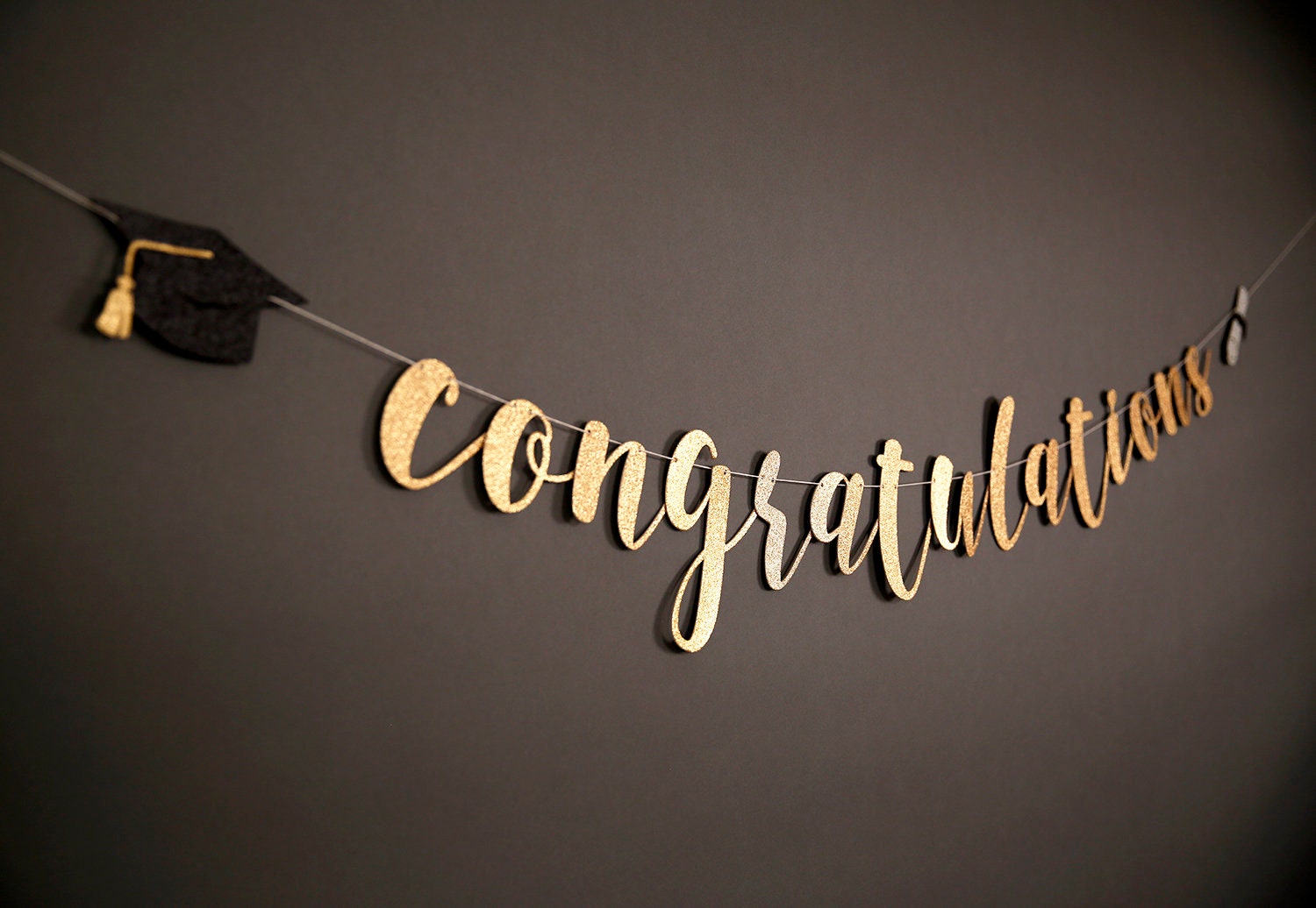 Congratulations banner graduation banner graduation party | Etsy