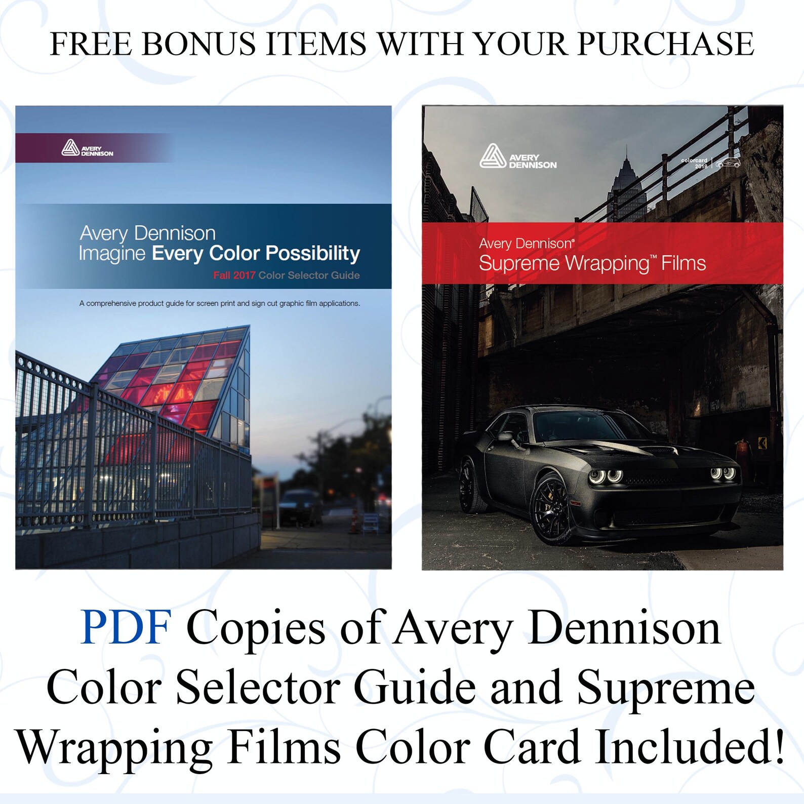 Avery Dennison HP750 SC950 SWATCHES Palettes Vinyl Color Chart Promo500 ...