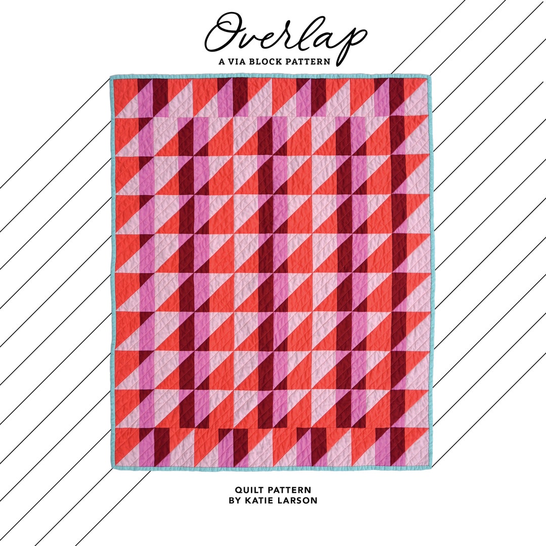 Overlap via - Modern PDF Quilt Pattern - Etsy