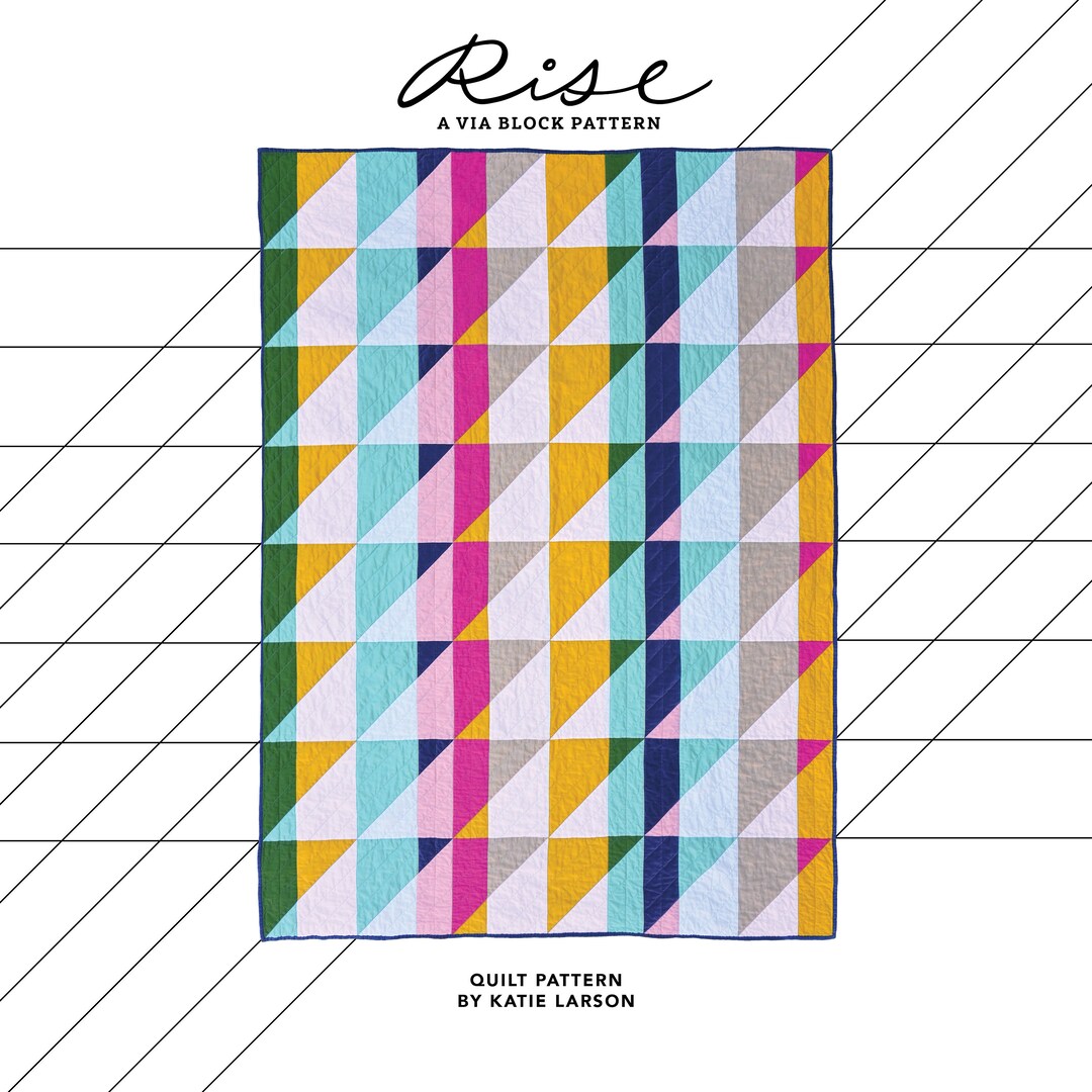 Rise via - Modern PDF Quilt Pattern - Etsy