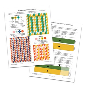 Overlap via - Modern PDF Quilt Pattern - Etsy