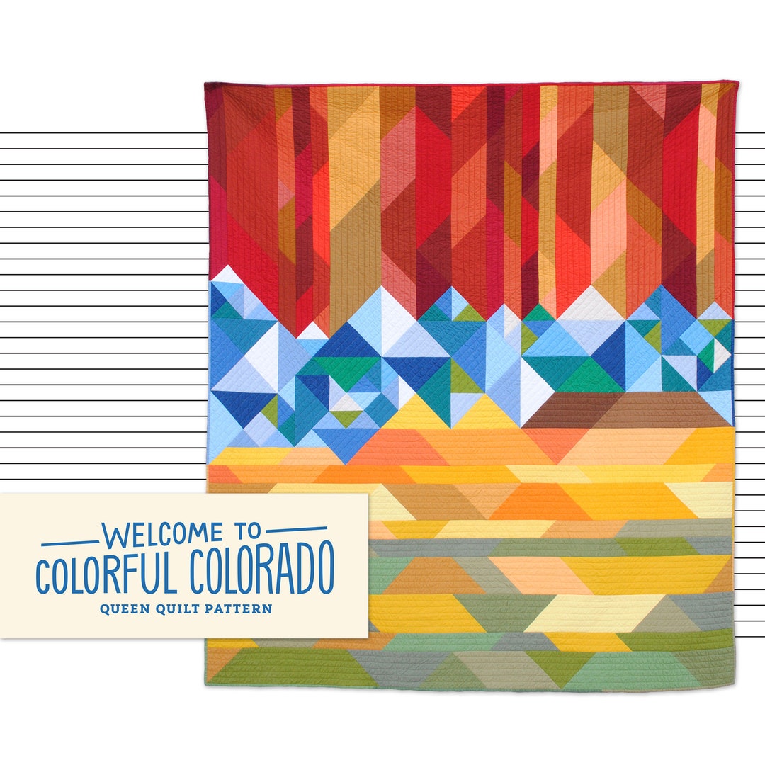 Welcome to Colorful Colorado QUEEN - PDF Quilt Pattern - Etsy