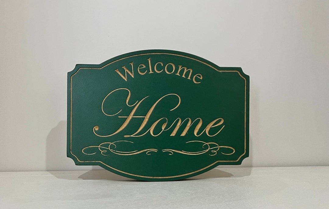 Welcome Home Wood Sign - Etsy