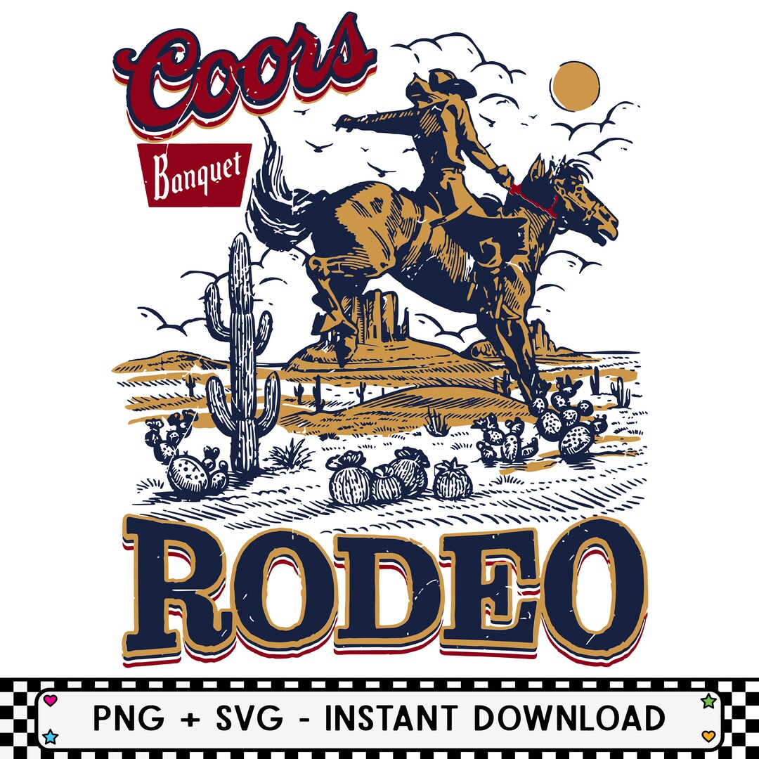 Coors Banquet Rodeo Cowboy PNG SVG Digital Download - Etsy Canada