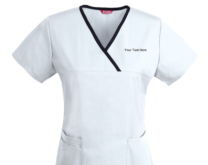 Personalized Customizable Embroidered Women's Medical Scrub Top - Etsy