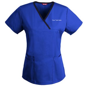 Personalized Customizable Embroidered Women's Medical Scrub Top - Etsy