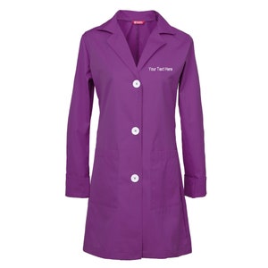 Personalized Customizable Embroidered Women's Lab Coat - Etsy