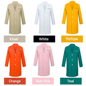 Personalized Customizable Embroidered Men's Lab Coat Laboratory Doctor ...