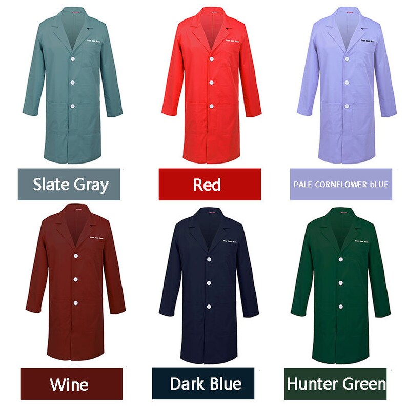 Personalized Customizable Embroidered Men's Lab Coat | Etsy