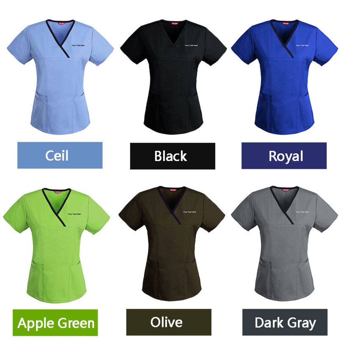 Personalized Customizable Embroidered Women's Medical | Etsy