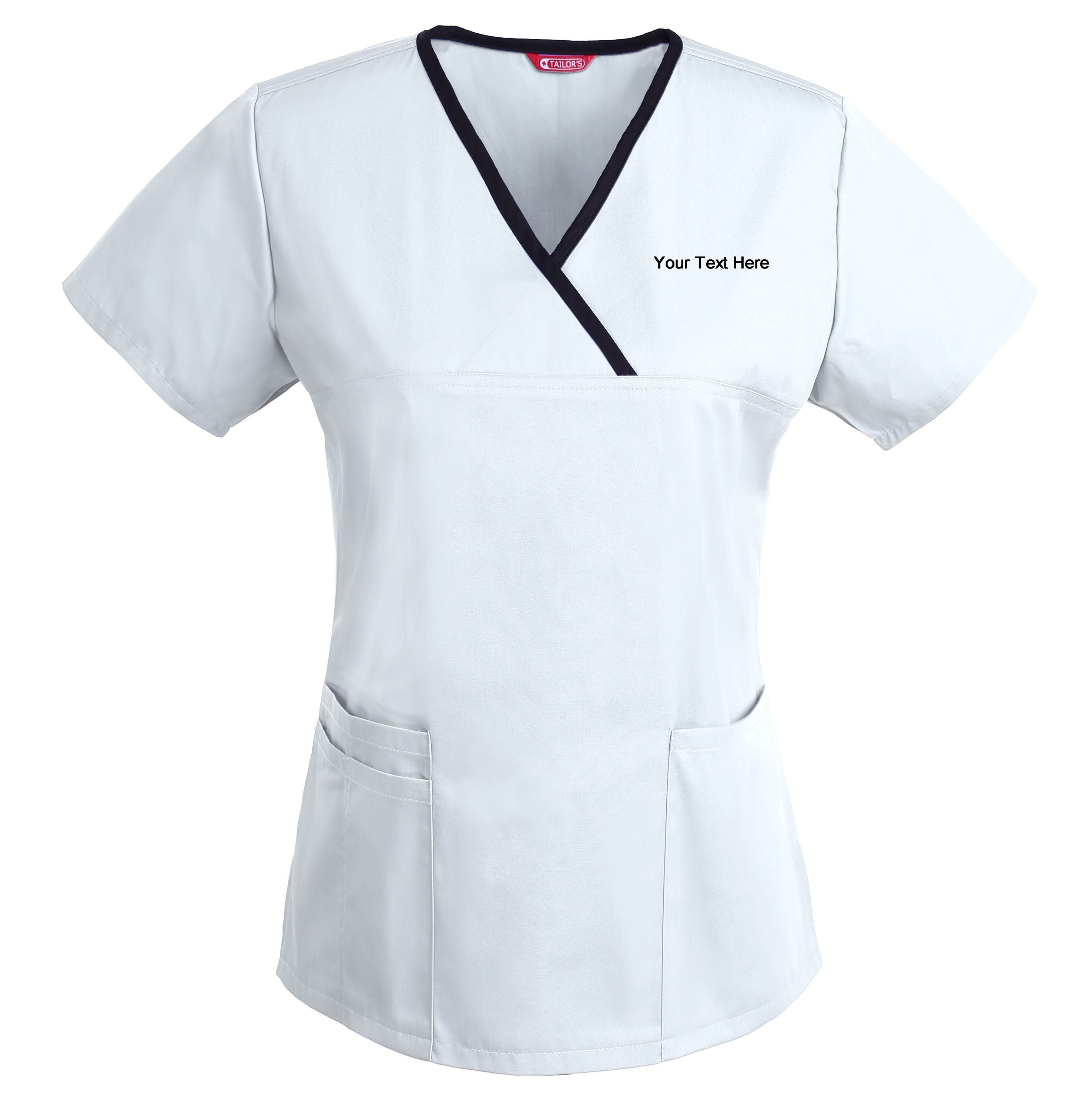 Personalized Customizable Embroidered Women's Medical Scrub Top - Etsy