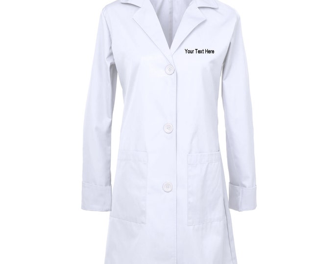 Personalized Customizable Embroidered Women's Lab Coat - Etsy