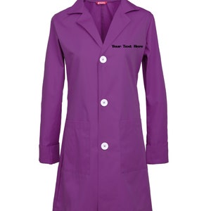 Personalized Customizable Embroidered Women's Lab Coat - Etsy