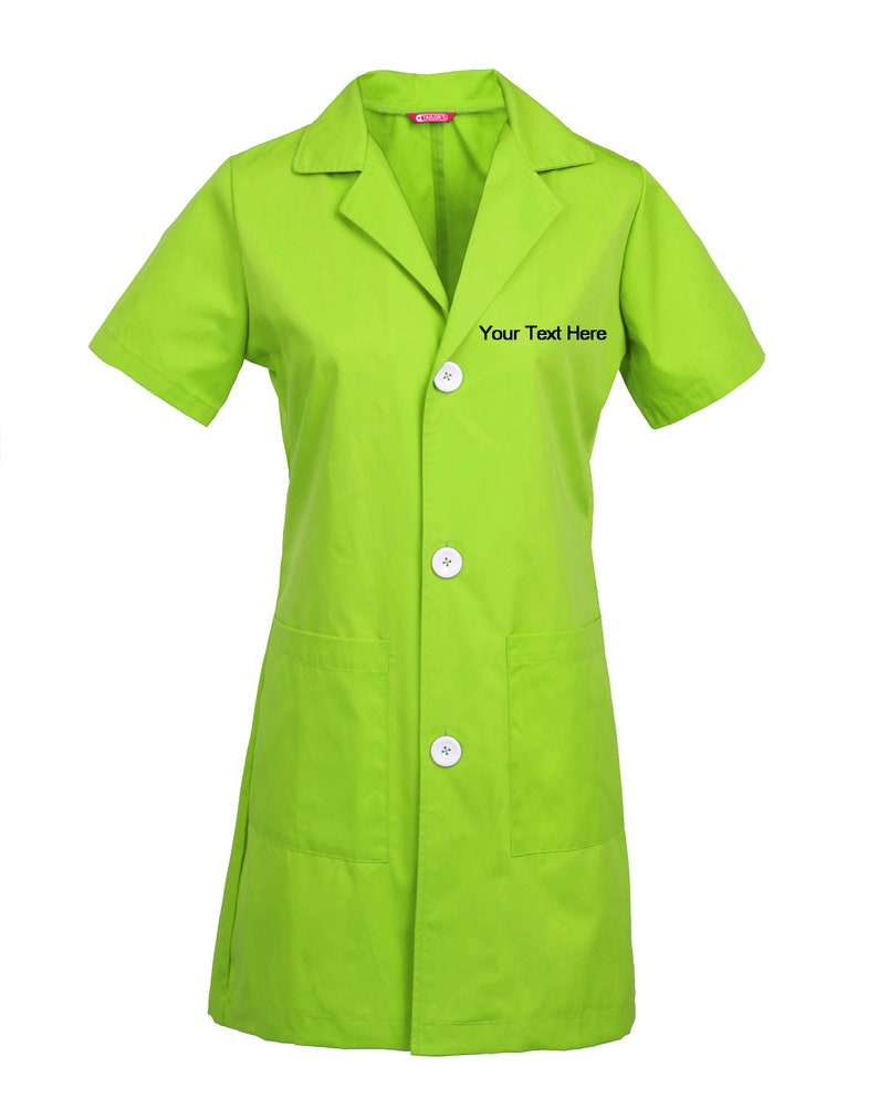 Personalized Customizable Embroidered Women's Lab Coat - Etsy