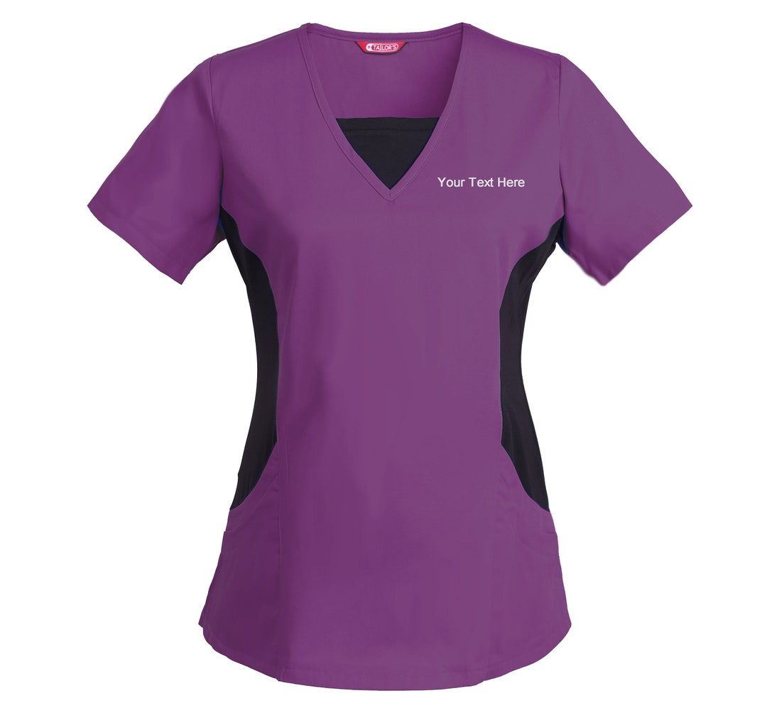 Personalized Customizable Embroidered Women's Medical Scrub Top - Etsy