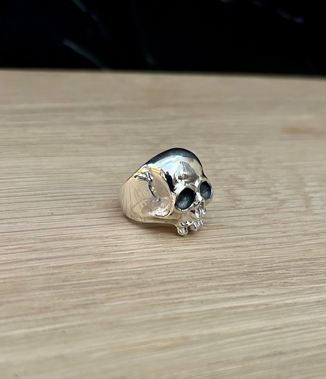 925 Sterling Silver Calvarium Skull Ring UK Handmade and Hallmarked Solid and Weighty ...