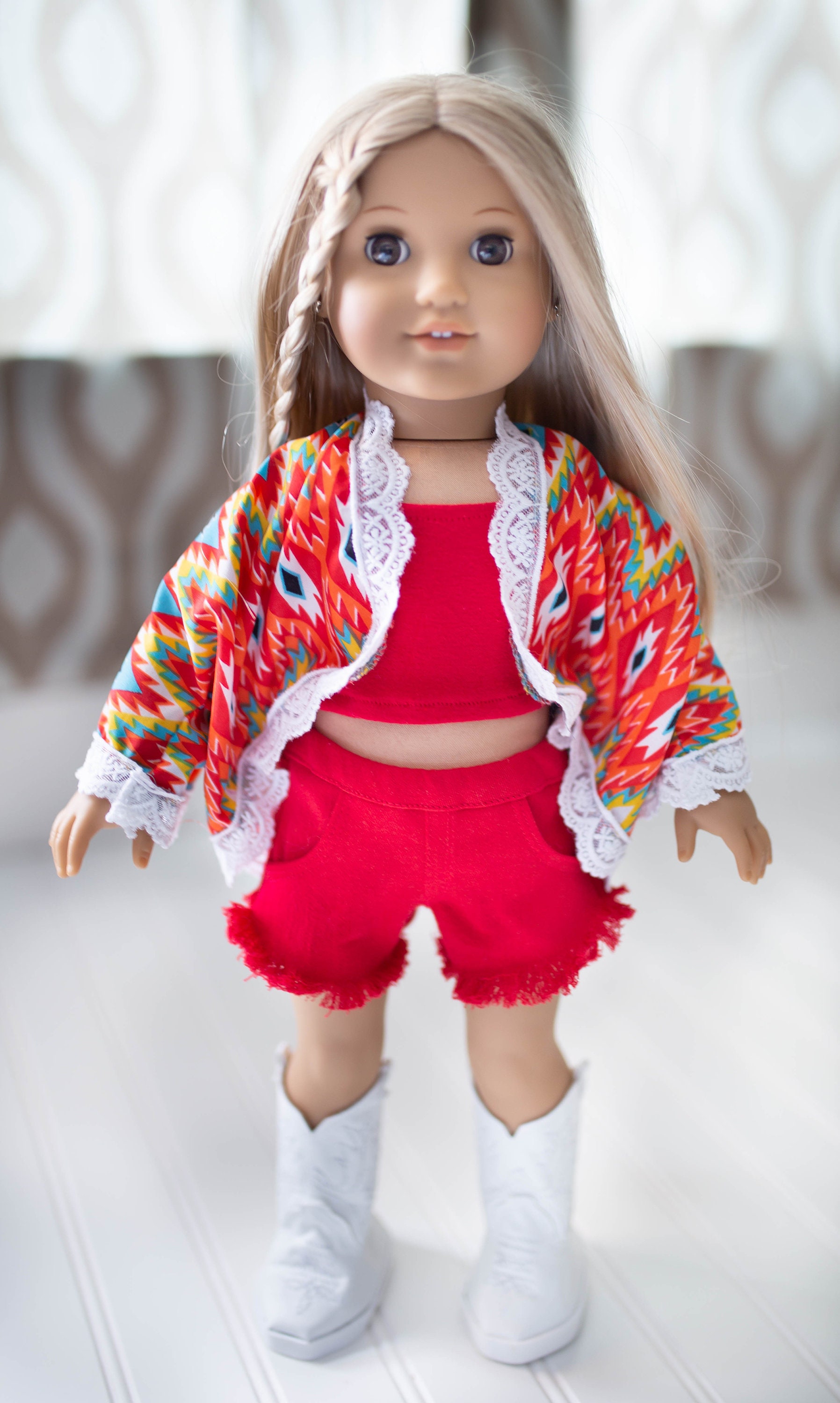 Custom Made Kimono and Festival Short for 18in Dolls Such as American ...