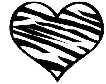 Zebra heart | Etsy