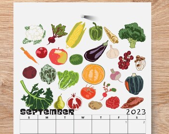 2023 Seasonal Produce Calendar - Etsy