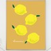 Lemon Print Decor Food Poster, Summer Kitchen Wall Decor - Etsy
