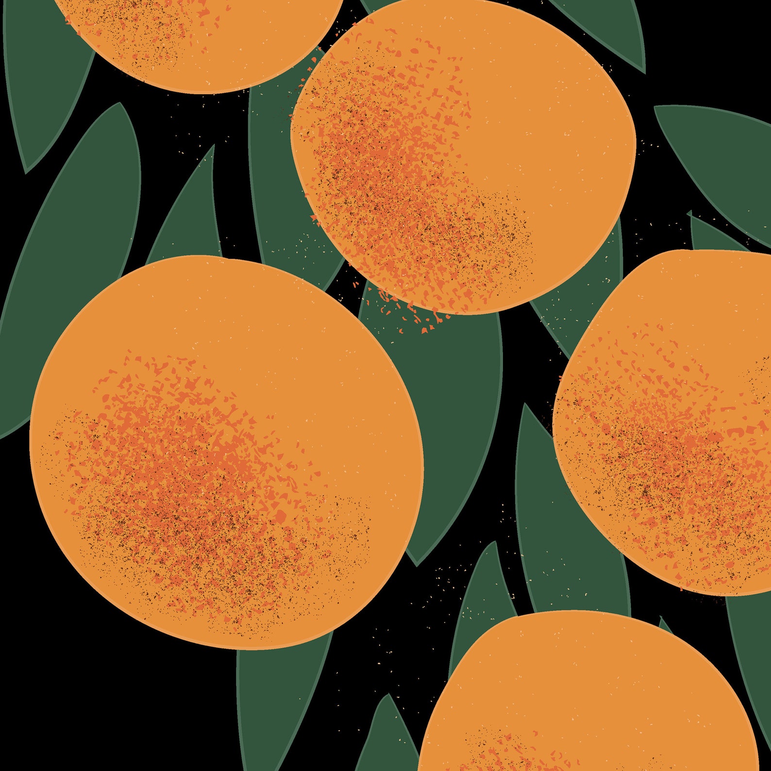 Minimalist Orange Kitchen Poster Citrus Kitchen Art Print - Etsy