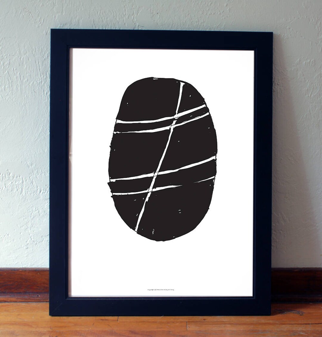 Nordic Style Poster, Geometric Wall Art Black & White, Scandinavian Art ...