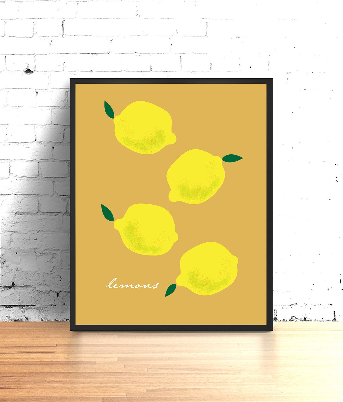 Lemon Print Decor Food Poster, Summer Kitchen Wall Decor - Etsy