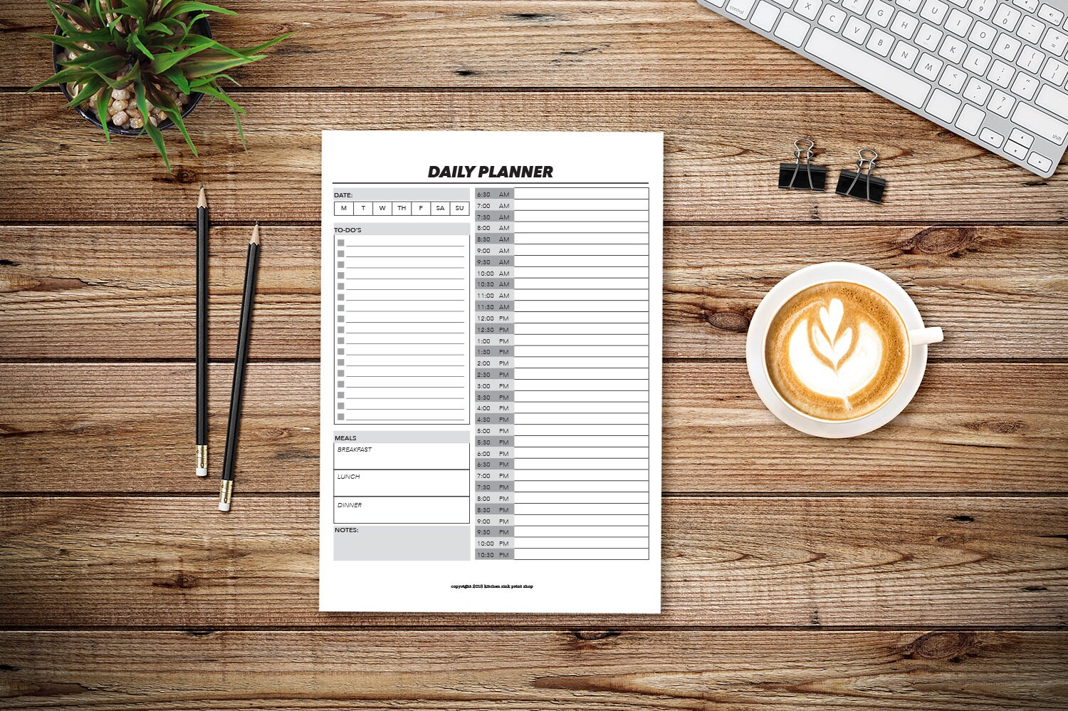 Daily Hourly Undated Planner Printable, A5 Planner Inserts Printable - Etsy