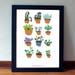 Cactus Printable, Succulent Wall Decor, Cute Cactus Print, Cactus ...