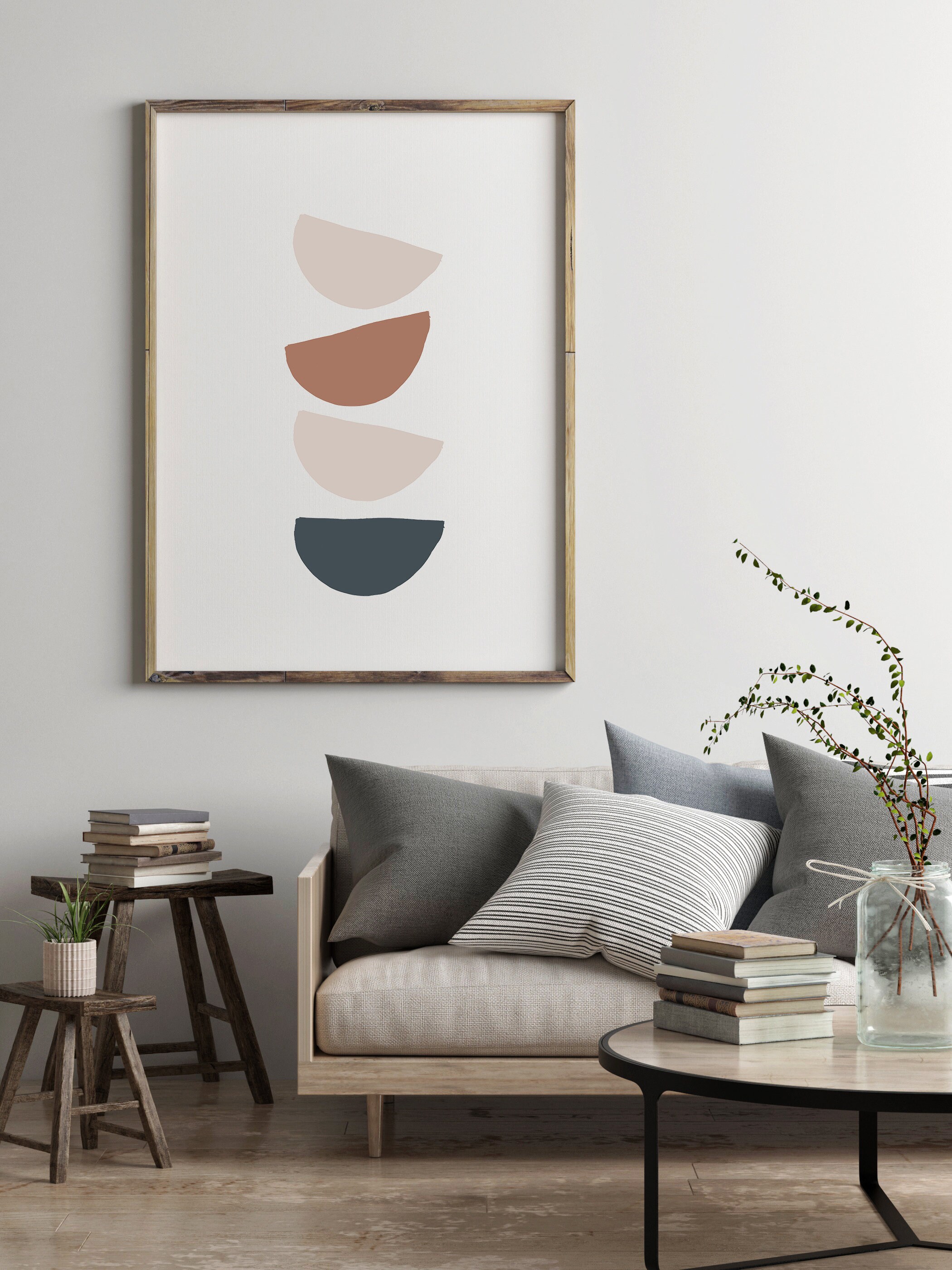 Modern Boho Wall Decor Mid Century Modern Wall Art Prints - Etsy
