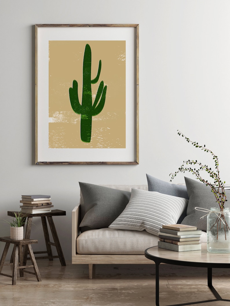 Digital Botanical Cactus Print - Etsy