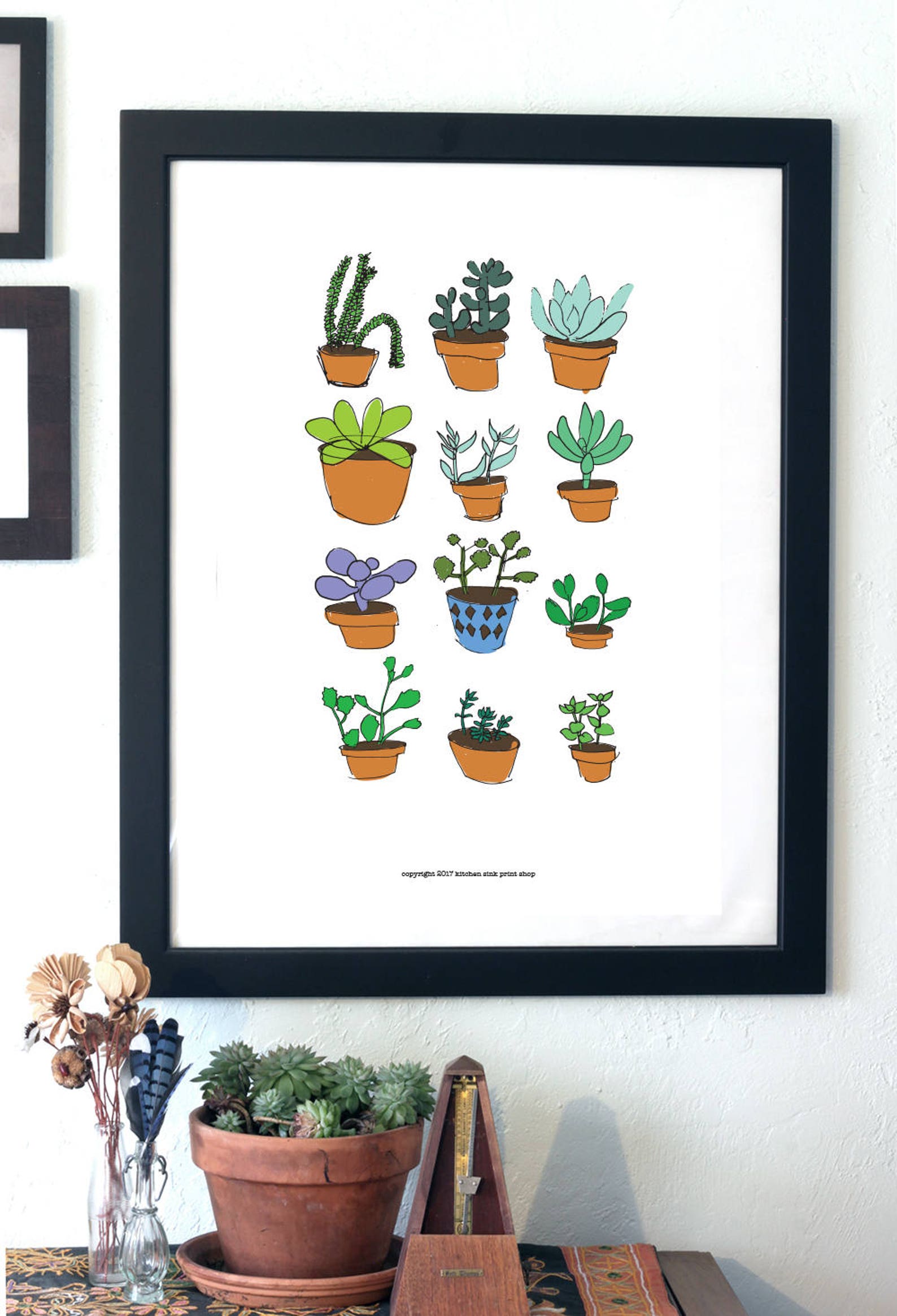 Cactus Printable, Succulent Wall Decor, Cute Cactus Print, Cactus ...