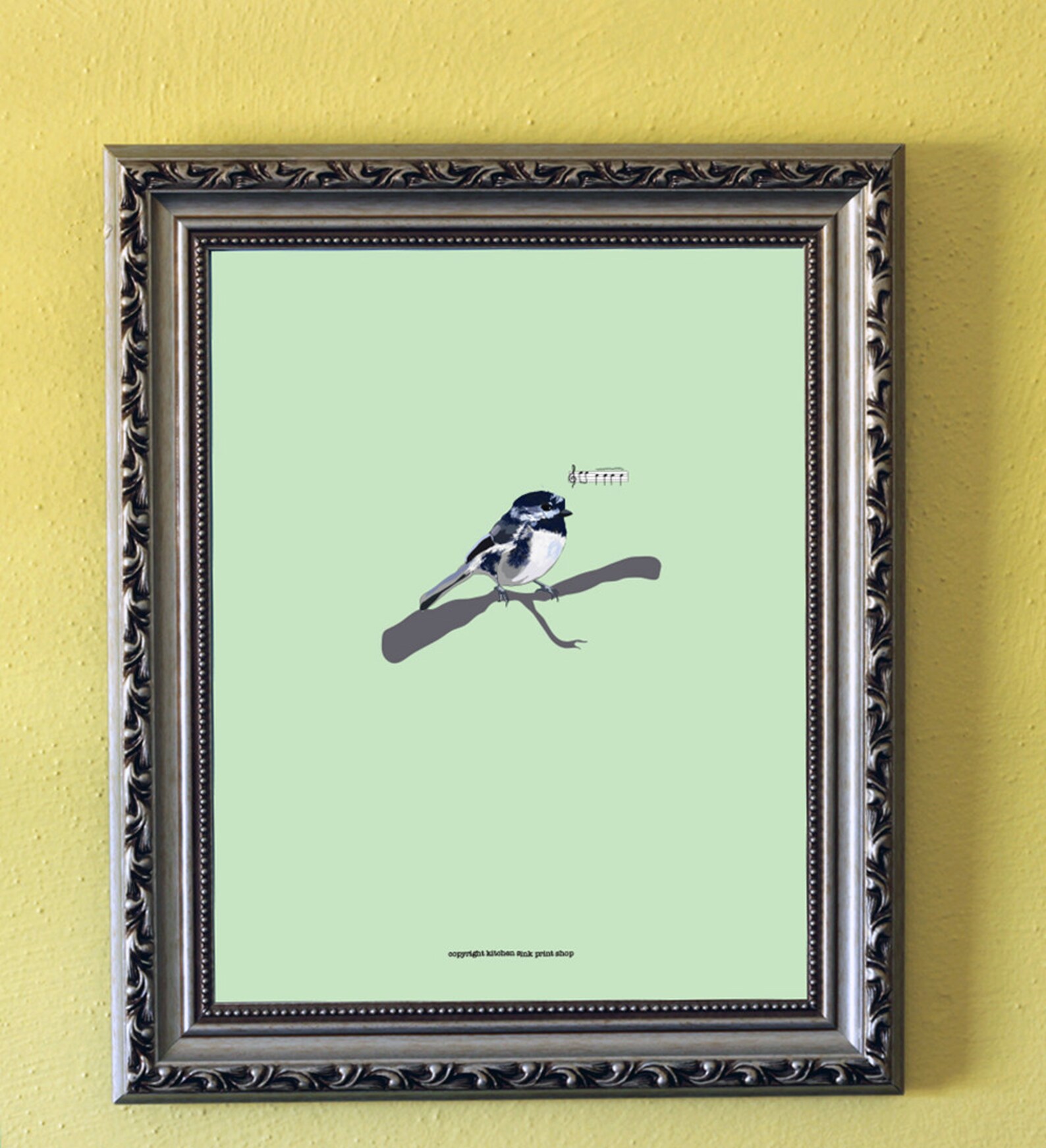 Chickadee Print, Chickadee Wall Art, Chickadee Decor, Chickadee Bird ...