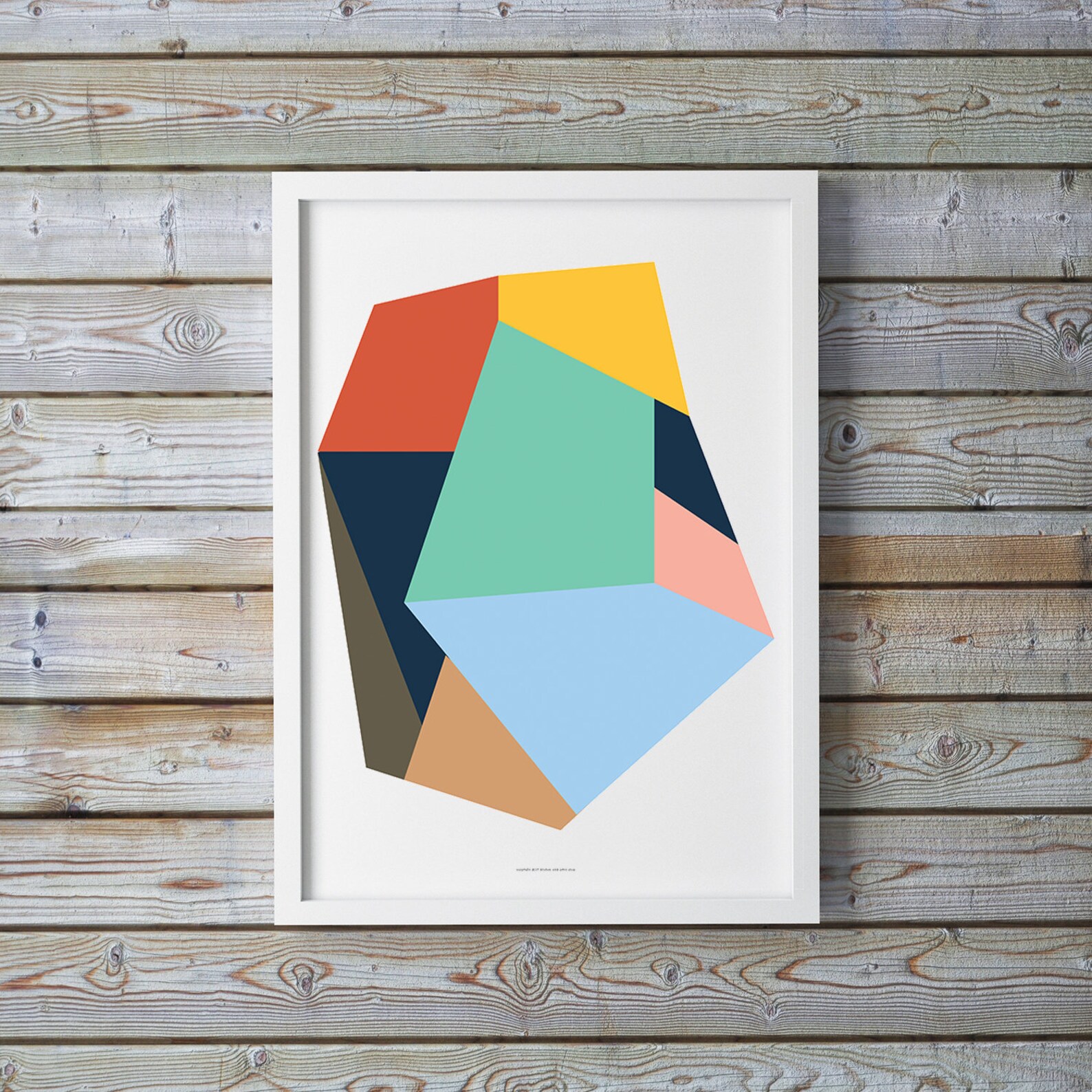 Minimalist Geometric Poster Abstract Art Print, Mid Century ...