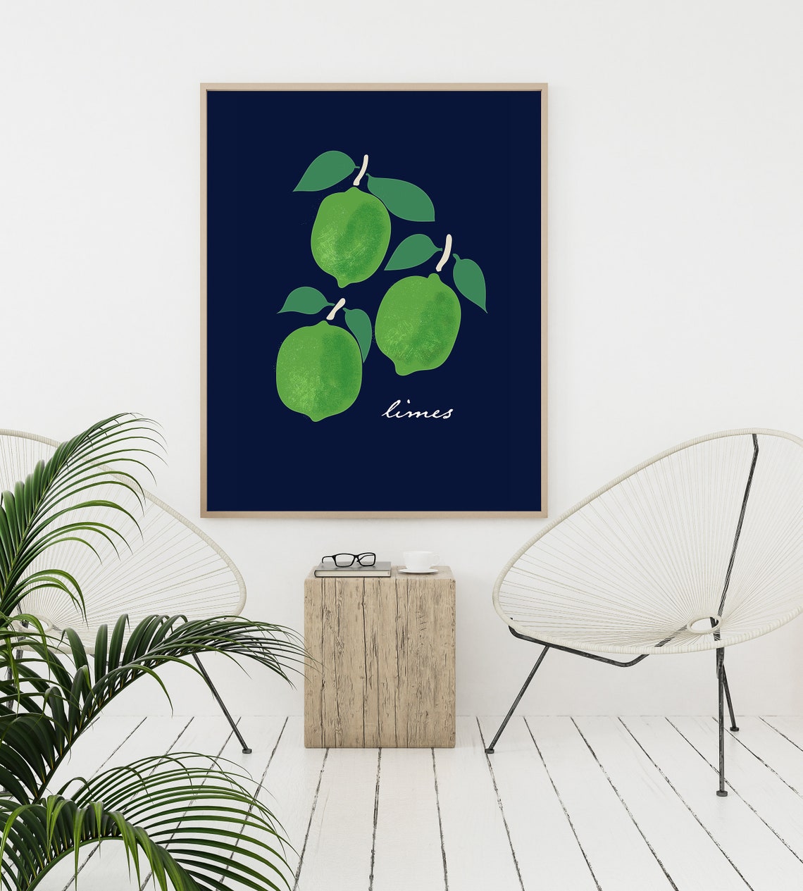 Lime Kitchen Art Print Fruit Illustration Kitchen Wall Decor | Etsy